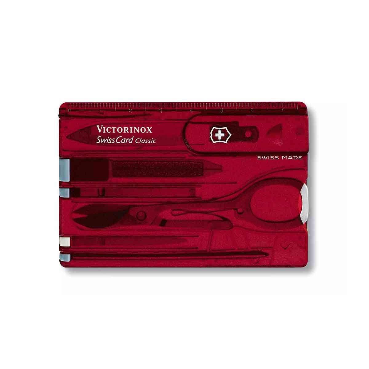 Victorinox Swiss Card Classic rouge - Carte couteau suisse